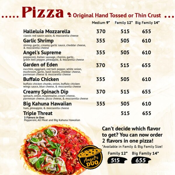 ANGEL’S PIZZA: Hotline, Menu, Promos & More! | mytourguide.ph