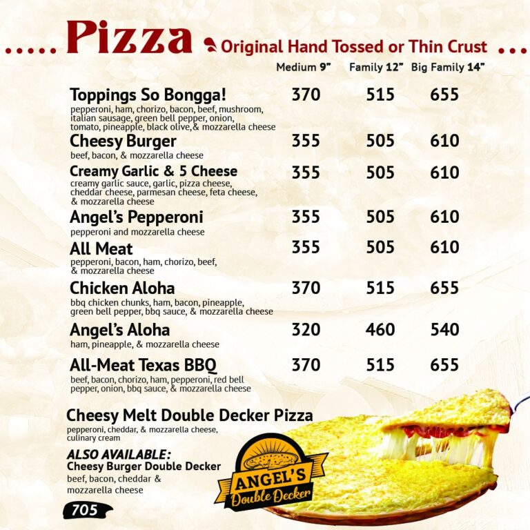 ANGEL’S PIZZA: Hotline, Menu, Promos & More! | mytourguide.ph